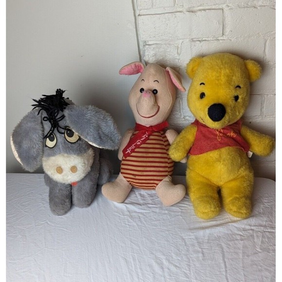 Gund | Toys | Vtg Gund Sears Winnie The Pooh Piglet Eeyore 2 Plush J ...